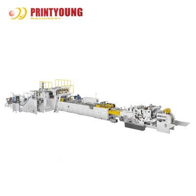China KL-H Fully Automatic Sheet Fed Shopping Bag Making Machine with Twisted Paper Rope Handle Motorized High Productivity for sale