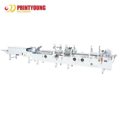 China ZH-800G Paper Feeding Cold Glue Olive Oil 4.5KW Box Folding Machine for sale