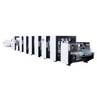 China 6 Corner Corrugated Cardboard Folder Gluer Machine Automatic Grouping 260m/Min for sale