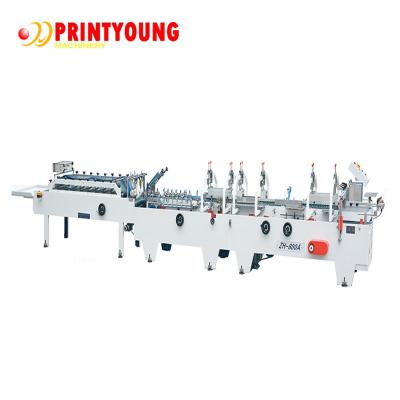China AC220V Crash Lock Bottom Carton Folder Gluer 220m/Min For Printing Industry for sale