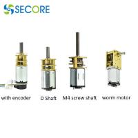 China 100rpm 75mA Micro Gear Motor 3v 6v 12v 15mm Length ISO For Smart Toy for sale