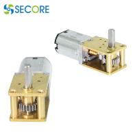China Smart Robot 14RPM DC Worm Gear Motor 12V Mini 85mA Door Lock Motor for sale