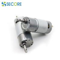 China 12v 24v 800rpm 555 Reducing Motor With 37mm Gearbox Speed Adjustable for sale