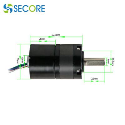 China 5000rpm High Speed 3660 Bldc Deceleration Motor 36V 3650 Brushless Gear Motor For Phonograph for sale