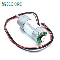 China Customized DC Spur Gear Motor 9V - 24V 15W All Metallic High Torque With Encoder for sale