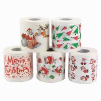China 2-5 Ply festival celebration printed Toilet Tissue Paper 12-18gsm Grammage 50-500 Sheets Per Roll Eco-Friendly and Sustainable Choice for sale