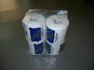 China Premium 15gsm Virgin White Bath Toilet Tissue Paper Roll 120g for Home / Office for sale
