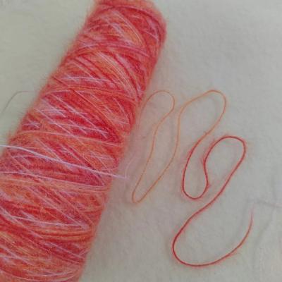 China 1.3cm Nm13 Multi-Colored Feather Yarn for Knitting Machines - 10GG/11GG/12GG Compatible for sale