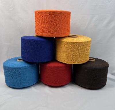 China Single Ply Regenerated Cotton Polyester Blended Yarn Ne6/1 to Ne20/1 for Knitting Gloves, Socks, and Sweaters for sale