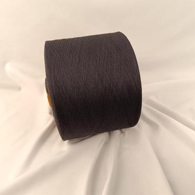 China NE3s Black Regenerated Cotton Yarn NE3/1 for Rug Weaving - Sustainable OE Spun Textile Material for sale