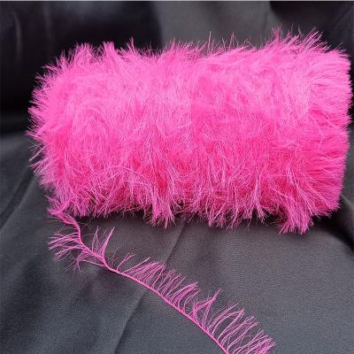 China Nm7 Polyester Feather Yarn for Knitting - 1.3cm to 4.0cm Lengths for 10GG-12GG Machines for sale