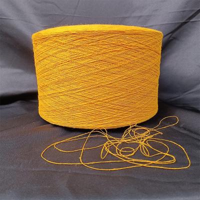 China NE 24/1 NE 28/1 Yellow Recycled Cotton-Poly Yarn for Jersey Fabric Knitting - OE Technics for sale