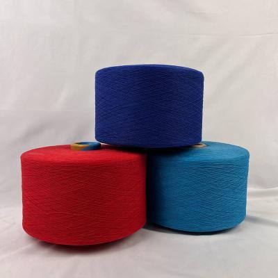 China NE 12s/16s Recycled Cotton Yarn for Curtains - Red/Blue Colors, OE Spinning Technology for sale