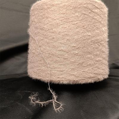 China 1.3cm/2.0cm 100% Nylon Soft Fancy Yarn with Straight Feather for 10GG-12GG Knitting Machines for sale