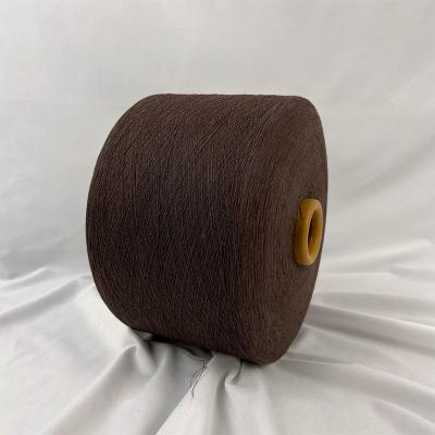 China NE 3s Brown and Red Poly-Cotton Yarn for Carpet and Rug Manufacturing | Regenerated Cotton-Polyester Blend for sale