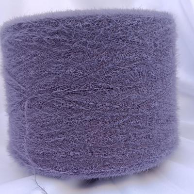 China 1.3cm-8.0cm Feather Yarn 100% Polyester Imitation Mink for Knitting Socks Sweaters Gloves for sale