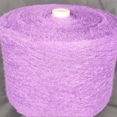 China Nylon Polyester Feather Yarn 1.3 cm Mink Yarn Fancy Yarn for Knitting Socks Hats Gloves for sale