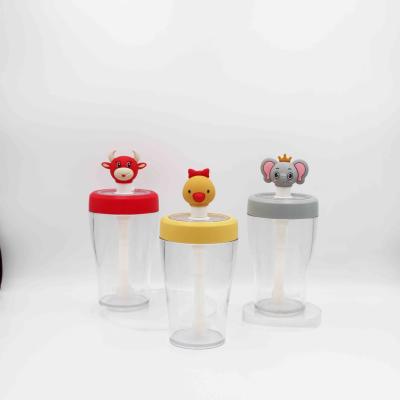 China Food Grade Safe BPA Free Unique Plastic Bottle , Shaped Reusable Tritan Water Bottle for sale