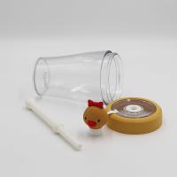 China BPA Free Gym Clear Drinking Sports Plastic Water Bottle with Straw 430ml for sale