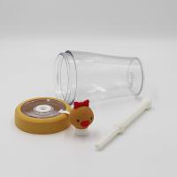 China BPA Free Gym Clear Drinking Sports Plastic Water Bottle with Straw 430ml for sale