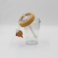 China 430ml Cartoon Design BPA Free Portable Plastic Water Bottles with Spout Straw for sale