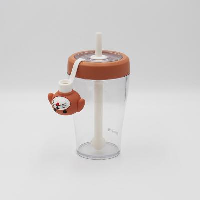 China Leak Proof Screw Lid Single Wall BPA Free Plastic Tritan Material Drinking Water Bottle for sale