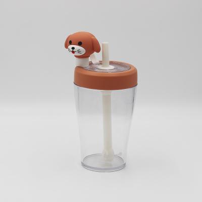 China Eco Friendly OEM ODM Tritan Water Bottles With Plastic Straw for sale