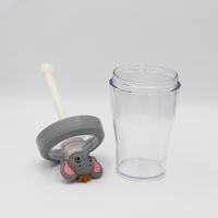 China BPA Free FDA Approved Childrens Straw Water Bottle With Screw Lid for sale