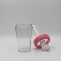 China Portable 430ml Cartoon Plastic Water Bottle Lovely Kids BPA Free for sale