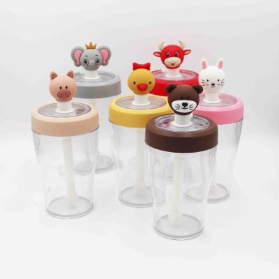 China 430ml Shaker BPA Free kids personalised drink bottle With Straw for sale