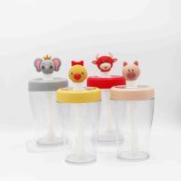 China OEM Cute Cartoon Childrens Straw Water Bottle Dust Proof Design for sale