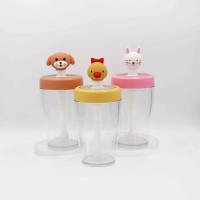China OEM ODM Reusable Straw Water Bottle For Sparkling Milk Juice for sale