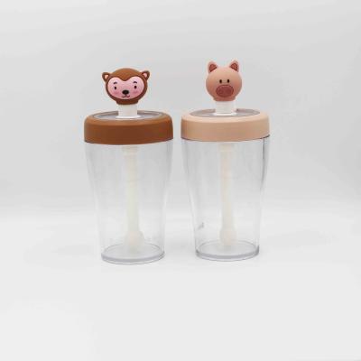 China Innovative Plastic Straw Water Bottle Office Lady Juice Drinking for sale