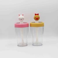 China Multi Color Transparent Plastic Straw Water Bottle Kids School Use for sale