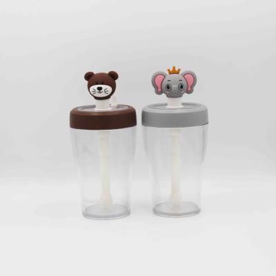 China Custom OEM Plastic Tritan Straw Water Bottle For Kids Children Drinking for sale