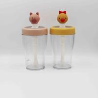 China 430ml New Tritan Water Bottle , Plastic Leak Proof Drink Water Bottle With Straw for sale