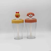 China Travel Tritan PP Plastic Straw Water Bottle BPA Free Custom Logo for sale