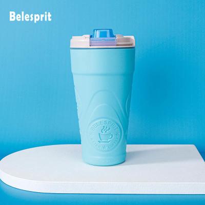 China 360ml Silicone Coffee Mug With Silicone Sleeve for sale