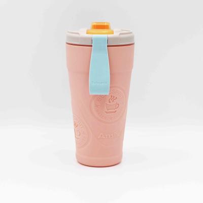 China 12oz 16oz 19oz Silicone Coffee Mug Travel Reusable Leak Proof for sale