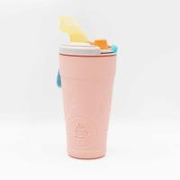 China Reusable Duckbilled Custom Plastic Sports Bottles With Silicone Handle for sale