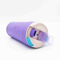 China Double Layer Custom Plastic Sports Bottles Insulation Coffee Cup for sale