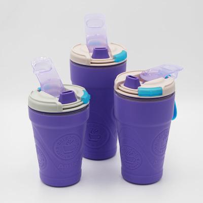 China Silicone PP Couples Water Bottles For Souvenirs Valentine's Day Gifts for sale
