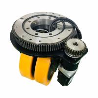 China Recanvia Heavy Duty AGV Omni Directional Integrated Steering Drive Wheel DC24V 48V for sale