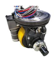China Brushless Rueda Grua Warehouse AGV Drive Wheel Assemblies Delivery Robot Swivel Casters for sale