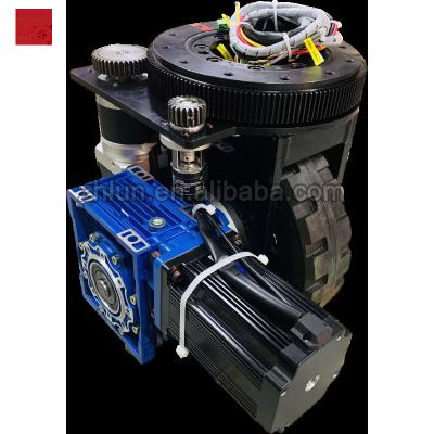 China ZL-490 ZHLUN Heavy Duty AGV Drive Wheel 2T Brushless Motor DC48V with Controller for sale