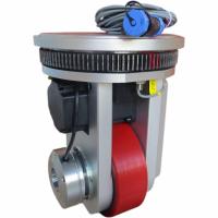 China AGV DC Suspension Pallet Drive Motor Wheel 180mm 1000kg Load PU Heavy Duty Steering Wheel for sale
