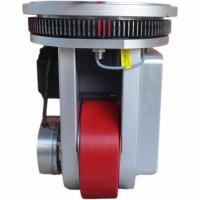 China AGV DC Suspension Pallet Drive Motor Wheel 180mm 1000kg Load PU Heavy Duty Steering Wheel for sale