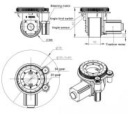 China ZHLUN Heavy Duty Brushless AGV Drive Wheel ZL-400 4000kg Load 300mm Diameter for sale