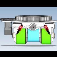 China ZL-484 10T Heavy Duty AGV Drive Unit DC48V AC220V Motor Wheel Assembly for sale