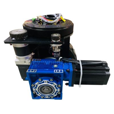 China ZL-490 AGV Heavy Load Wheel Traction Motor Rubber Drive Wheel 2T Capacity 400mm for sale